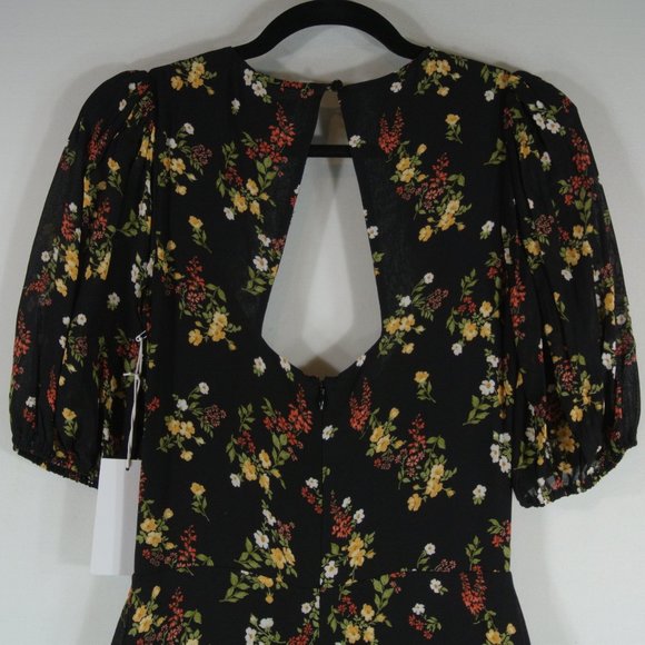Reformation | Dresses | Nwt Reformation Vionette Open Back Floral Puff ...